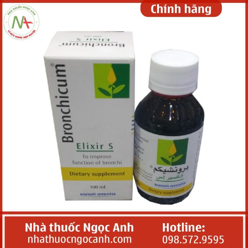 Thuốc ho Bronchicum Elixir cách dùng, review, giá bao nhiêu, mua ở đâu?