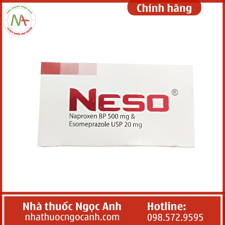 Thuốc Neso 500mg/20mg là thuốc gì, giá bao nhiêu, mua ở đâu?