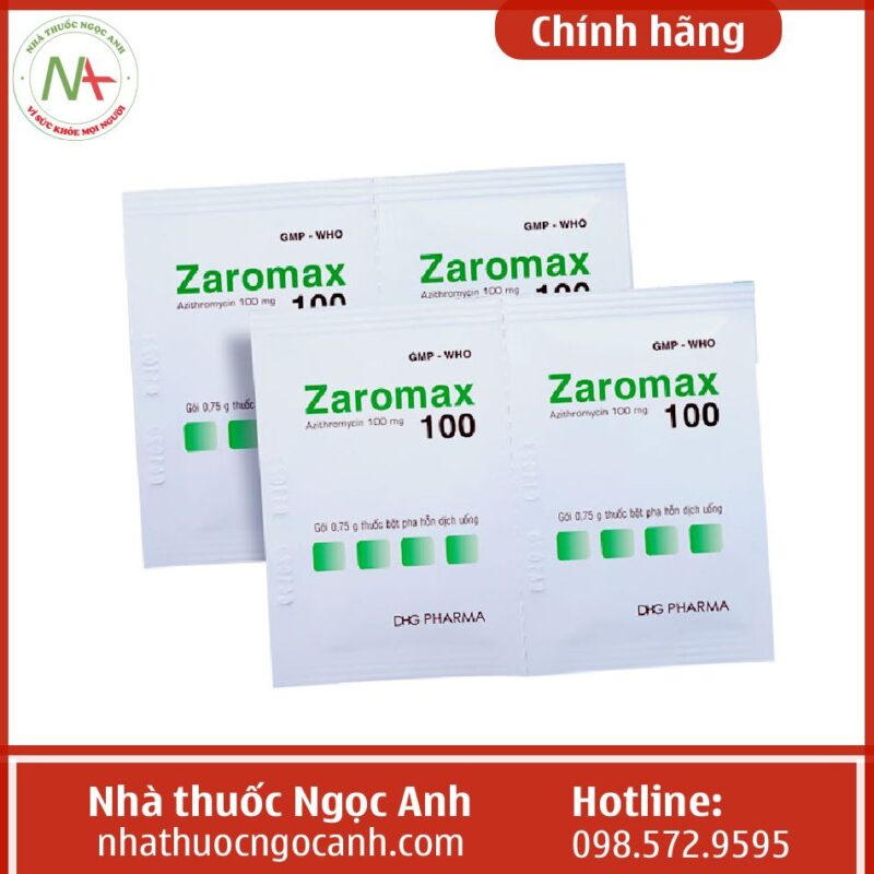 Zaromax 100 là thuốc gì? Công dụng, cách dùng và lưu ý