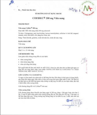 Thuốc Cofidec 200mg là thuốc gì, tác dụng gì, mua ở đâu, giá bao nhiêu?