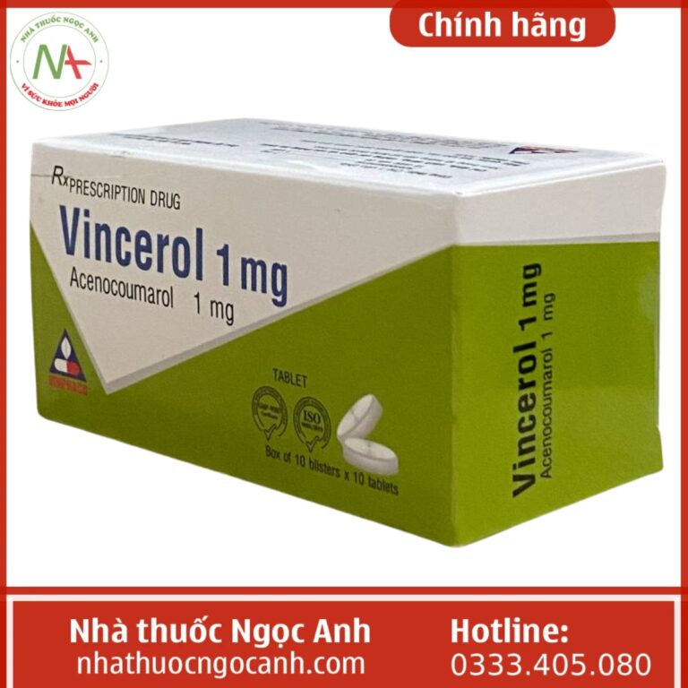 Thuốc Vincerol 1mg là thuốc gì, có tác dụng gì, giá bao nhiêu, mua ở đâu?