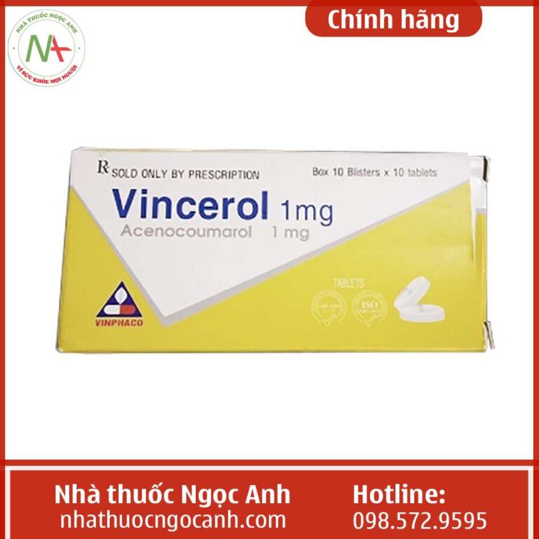 Thuốc Vincerol 1mg có tác dụng gì, giá bao nhiêu, mua ở đâu?