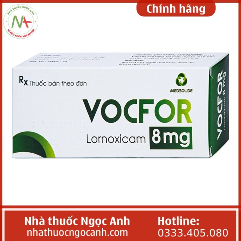 Thuốc Vocfor 8mg là thuốc gì, có tác dụng gì, mua ở đâu, giá bao nhiêu?