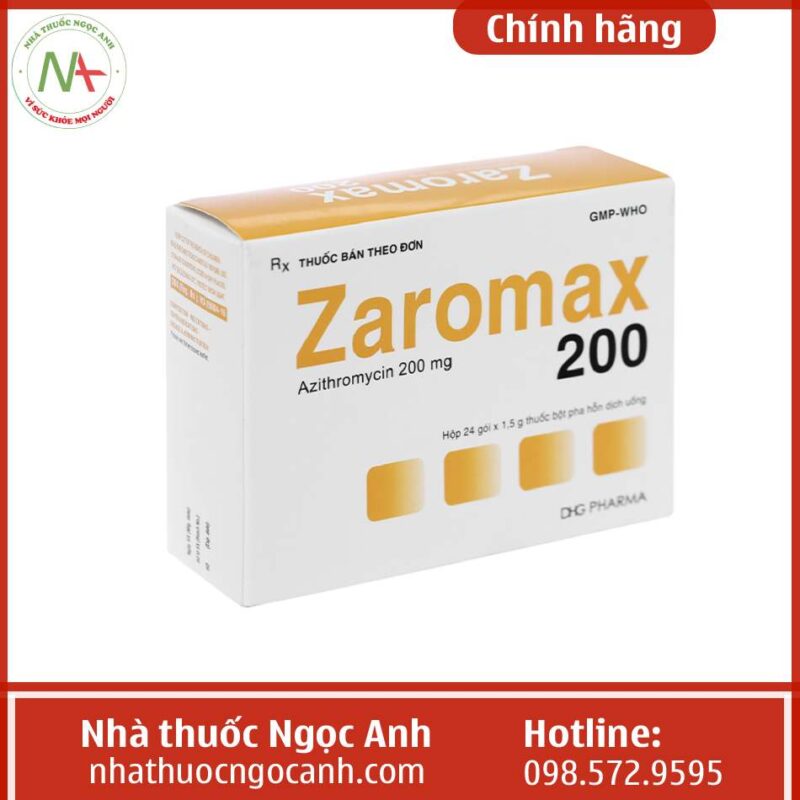Zaromax 200 là thuốc gì? Công dụng, cách dùng và lưu ý