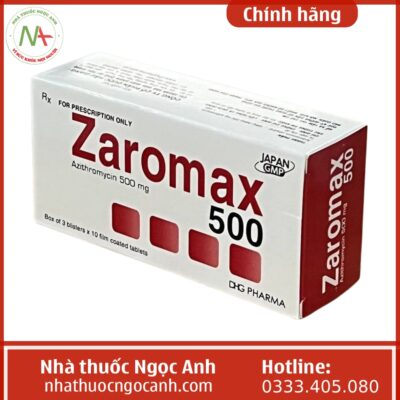 Zaromax 500 là thuốc gì? Công dụng, cách dùng và lưu ý