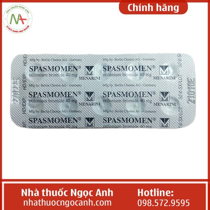 Thuốc Spasmomen 40mg uống trước hay sau ăn, mua ở đâu, giá bao nhiêu?