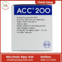 Thuốc ACC 200 có phải kháng sinh không, mua ở đâu, giá bao nhiêu?