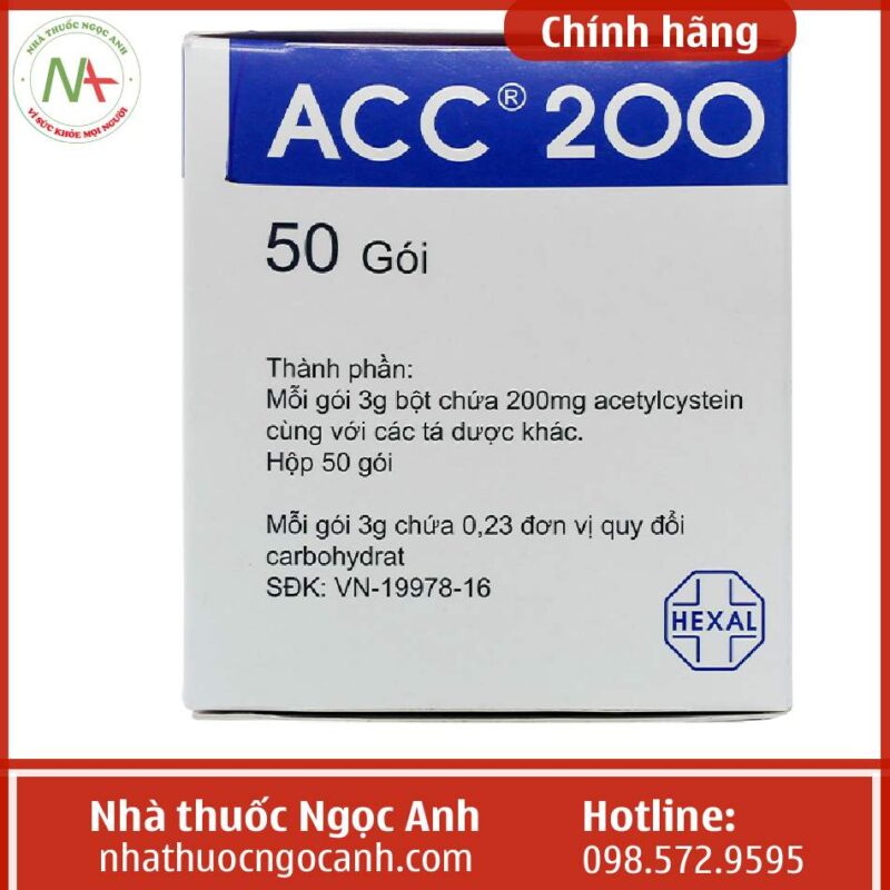 Thuốc ACC 200 có phải kháng sinh không, mua ở đâu, giá bao nhiêu?
