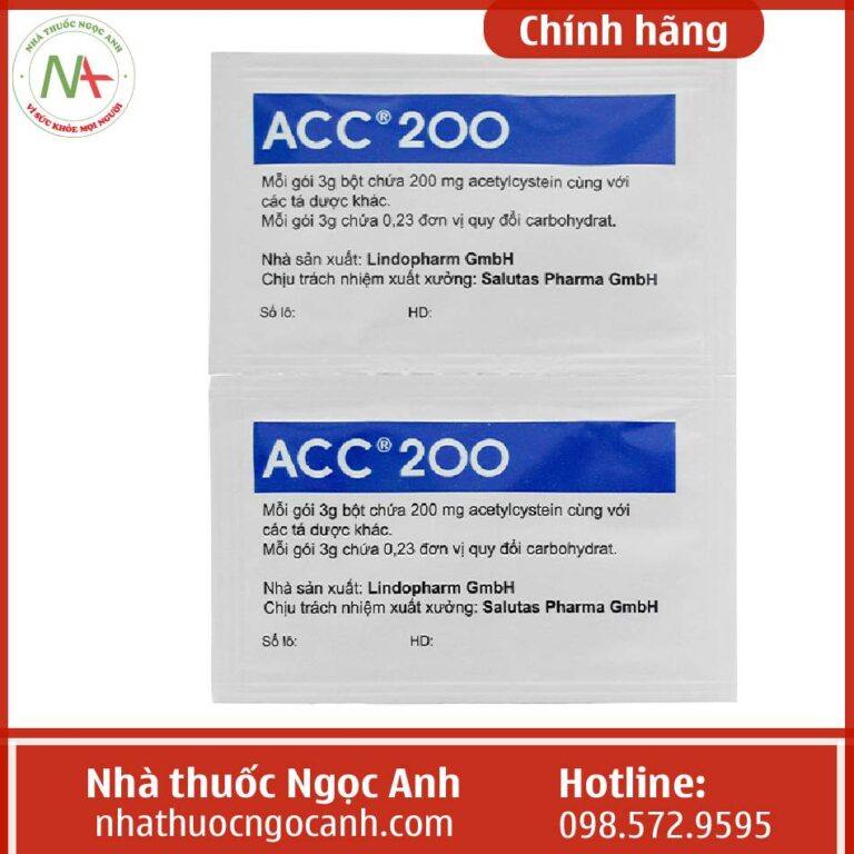 Thuốc ACC 200 có phải kháng sinh không, mua ở đâu, giá bao nhiêu?