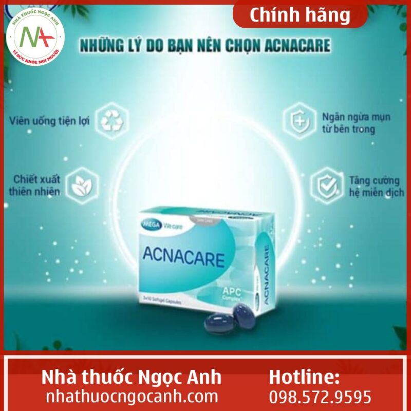 Viên uống Acnacare Mega We care có tốt không, giá bao nhiêu, mua ở đâu?