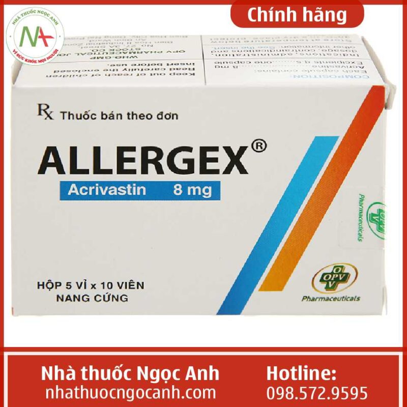 Thuốc Allergex OPV là thuốc gì, thế hệ mấy, giá bao nhiêu, mua ở đâu?