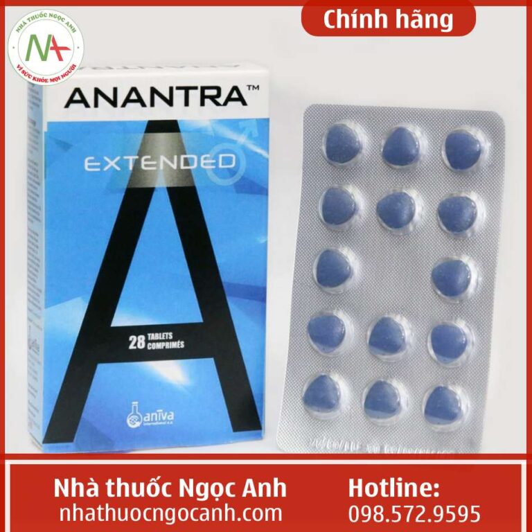 Thuốc Anantra Extended có tác dụng gì, giá bao nhiêu, mua ở đâu