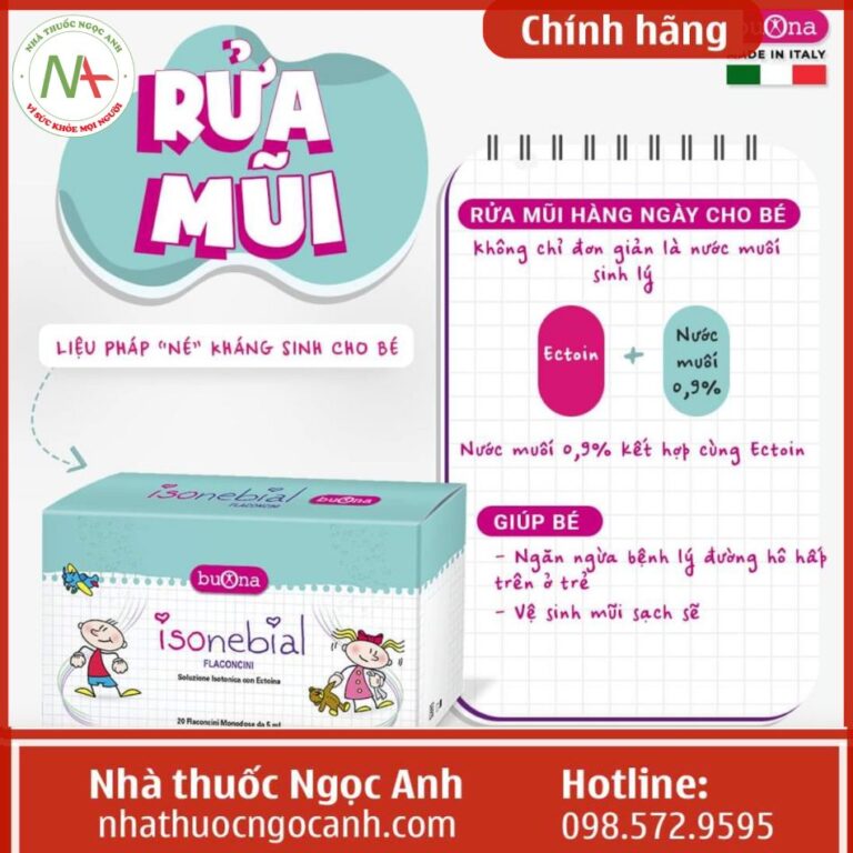 Thuốc Buona Isonebial Flaconcini là thuốc gì, mua ở đâu, giá bao nhiêu?