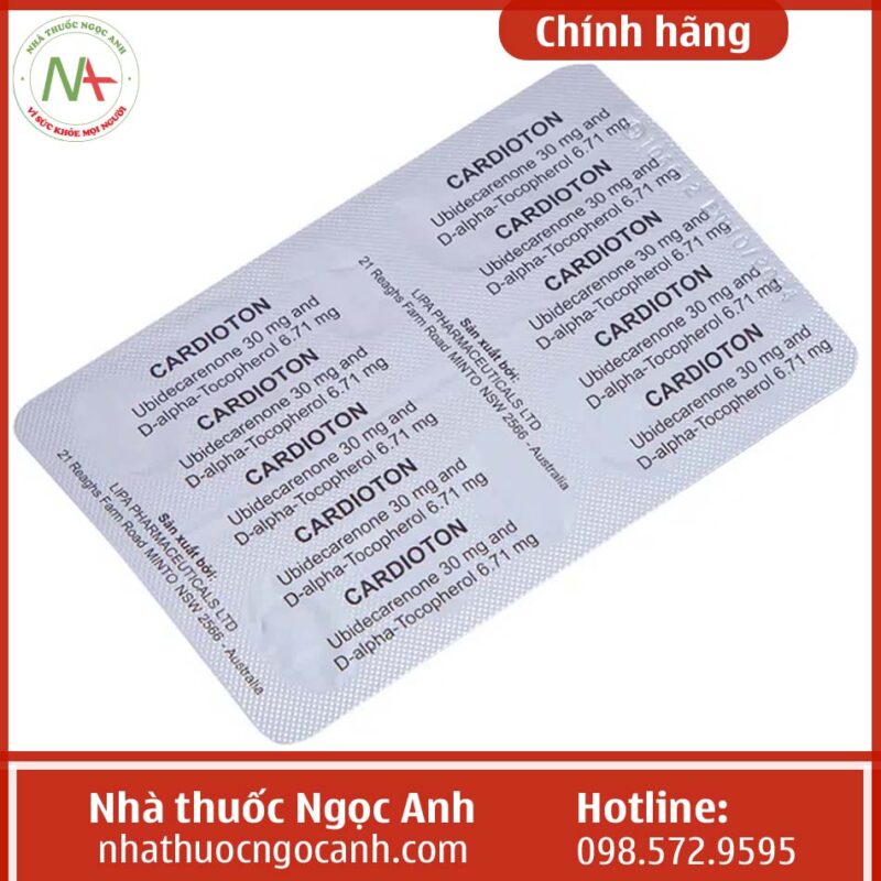 Thuốc Cardioton 30mg Lipa Pharmaceuticals là thuốc gì, giá bao nhiêu ...