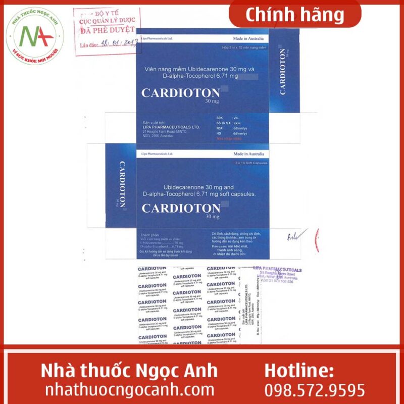Thuốc Cardioton 30mg Lipa Pharmaceuticals là thuốc gì, giá bao nhiêu ...