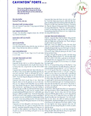 Thuốc Cavinton Forte 10mg là thuốc gì, giá bao nhiêu, mua ở đâu?