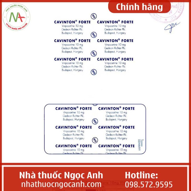 Thuốc Cavinton Forte 10mg là thuốc gì, giá bao nhiêu, mua ở đâu?