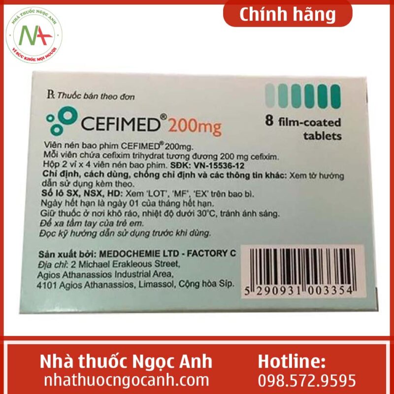 Thuốc Cefimed 200mg uống trước hay sau ăn, giá bao nhiêu, mua ở đâu?