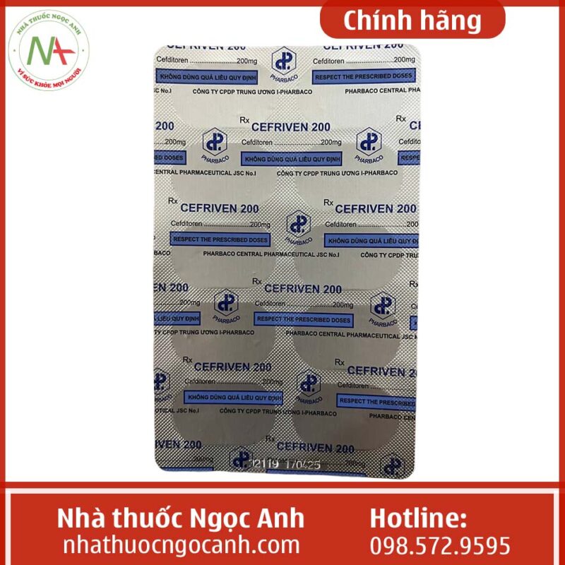Thuốc Cefriven 200 mg là thuốc gì, giá bao nhiêu, mua ở đâu?