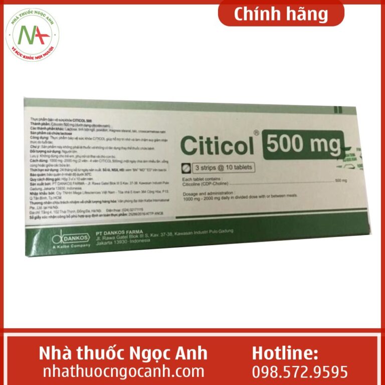 Thuốc Citicol 500mg là thuốc gì, có tốt không, giá bao nhiêu, mua ở đâu