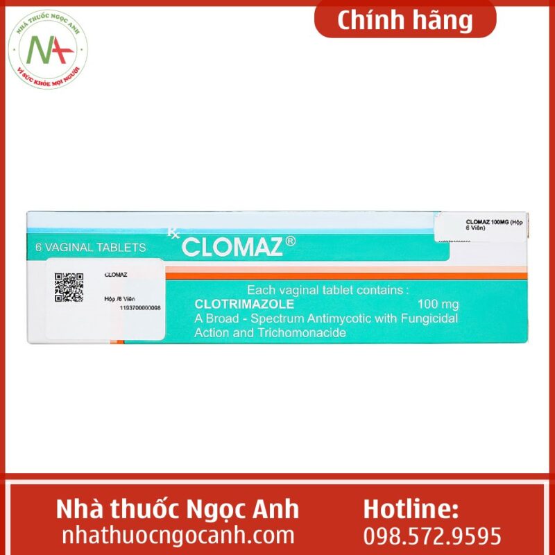 Thuốc Clomaz 100mg là thuốc gì, cách đặt, mua ở đâu, giá bao nhiêu