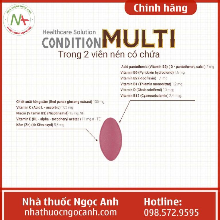 Thuốc Condition Multi Hàn Quốc có tốt không, mua ở đâu, giá bao nhiêu?