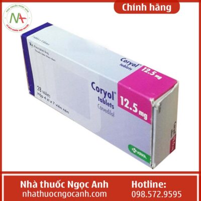 Thuốc Coryol 12.5mg tablets là thuốc gì, giá bao nhiêu, mua ở đâu