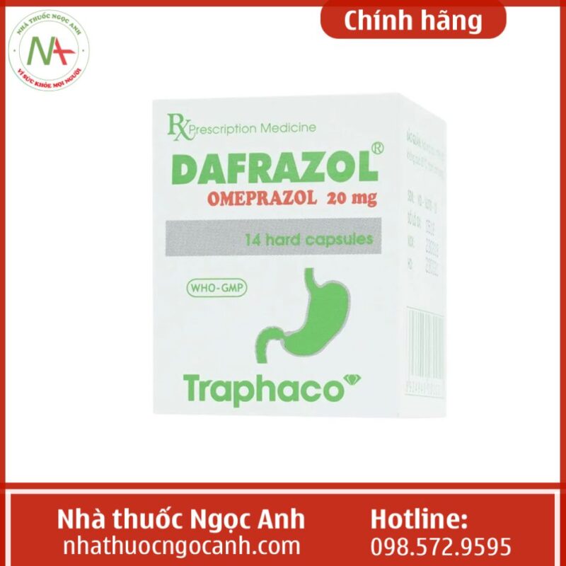 Thuốc Dafrazol 20mg uống trước hay sau ăn, giá bao nhiêu, mua ở đâu