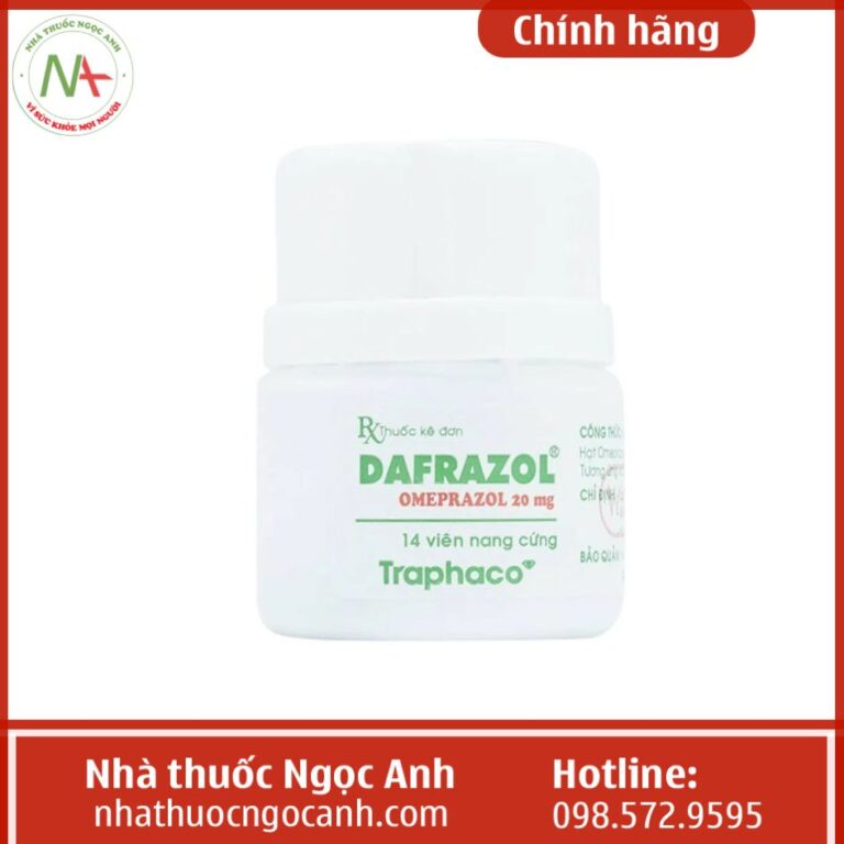 Thuốc Dafrazol 20mg uống trước hay sau ăn, giá bao nhiêu, mua ở đâu
