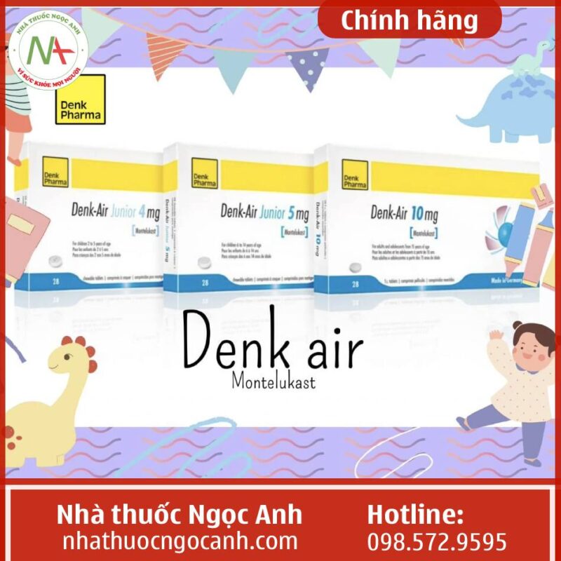 Thuốc Denk-air Junior 5mg có tác dụng gì, mua ở đâu, giá bao nhiêu?