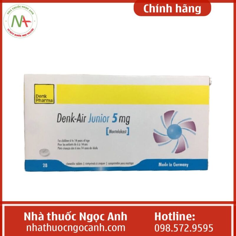 Thuốc Denk-air Junior 5mg có tác dụng gì, mua ở đâu, giá bao nhiêu?