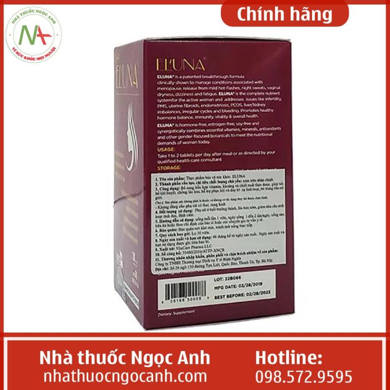 Thuốc Eluna là thuốc gì, có tốt không, giá bao nhiêu, mua ở đâu?