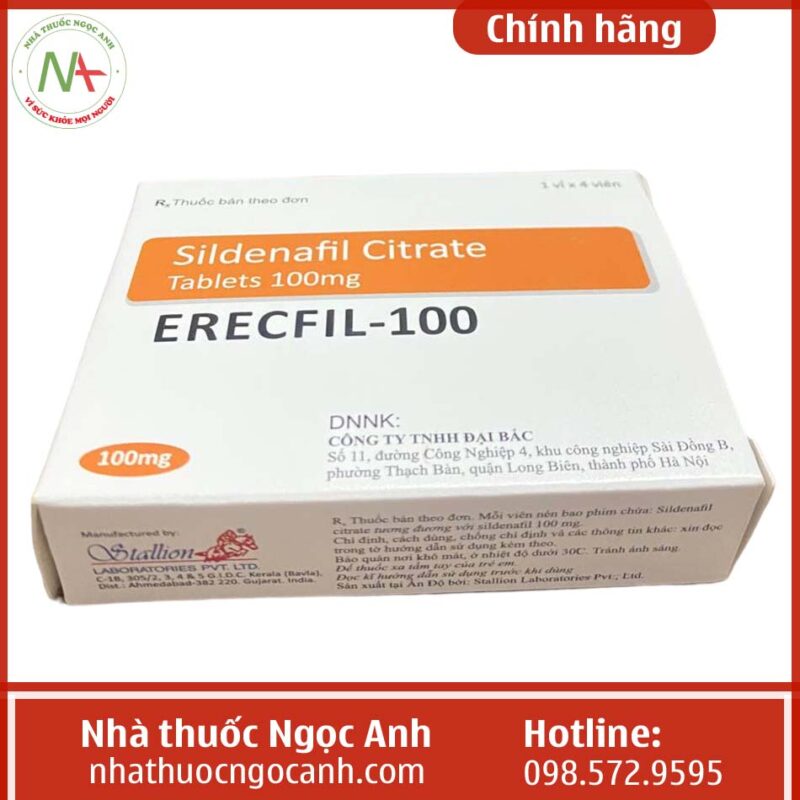 Thuốc Erecfil-100 nữ uống được không, giá bao nhiêu, mua ở đâu?