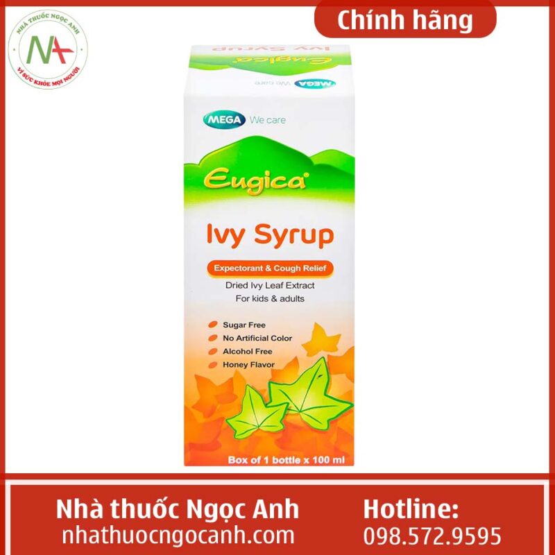 Thuốc Eugica Ivy Syrup 100ml cho trẻ em giá bao nhiêu, mua ở đâu?