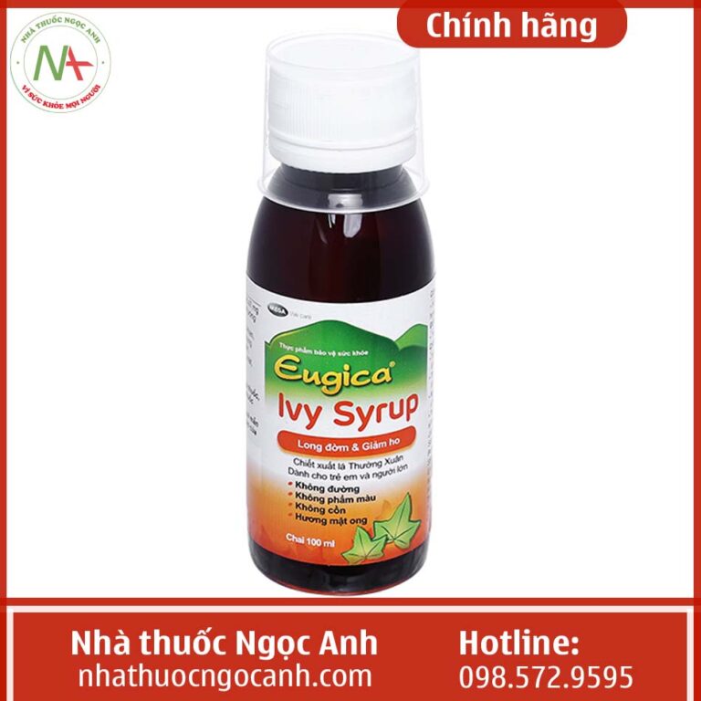 Thuốc Eugica Ivy Syrup 100ml cho trẻ em giá bao nhiêu, mua ở đâu?