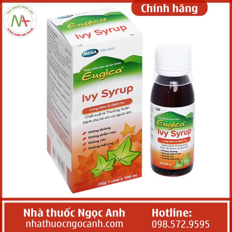 Thuốc Eugica Ivy Syrup 100ml cho trẻ em giá bao nhiêu, mua ở đâu?