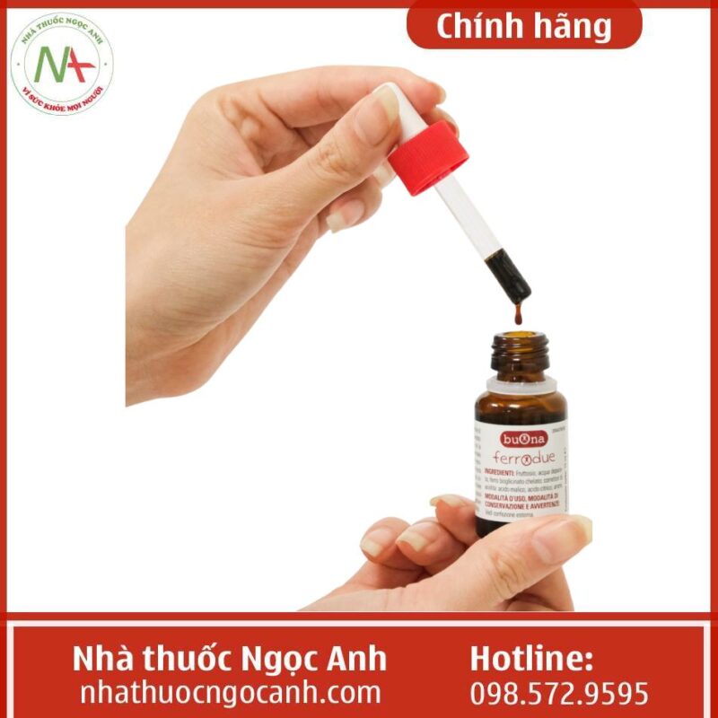 Thuốc sắt nhỏ giọt Ferrodue Bouna 15ml giá bao nhiêu, mua ở đâu
