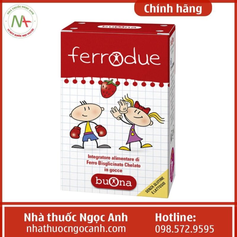 Thuốc sắt nhỏ giọt Ferrodue Bouna 15ml giá bao nhiêu, mua ở đâu