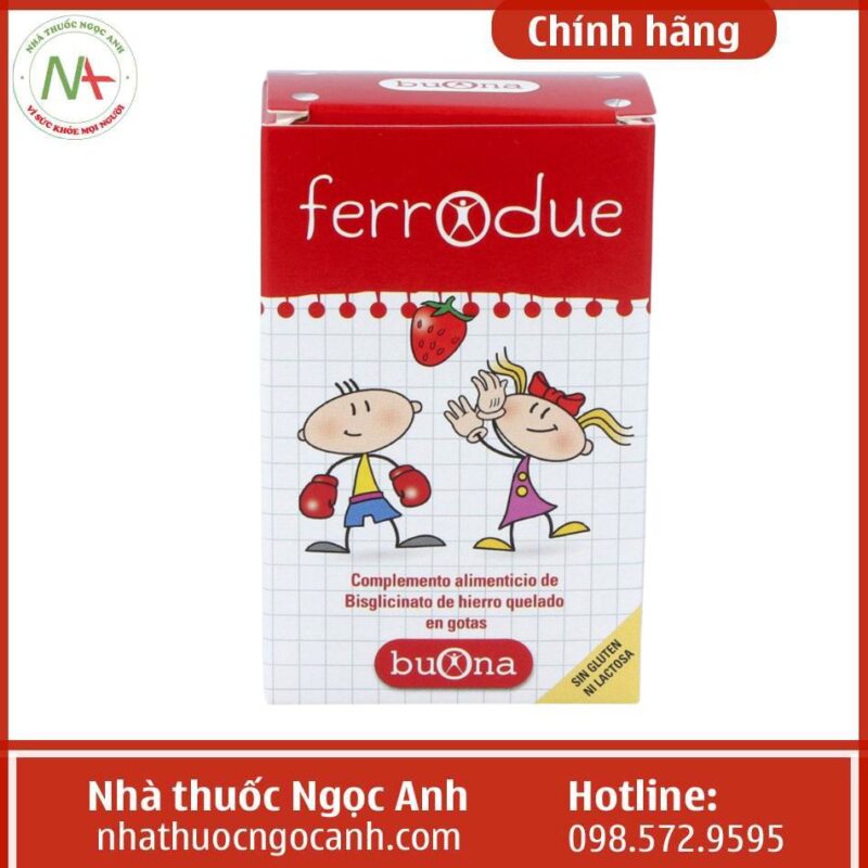 Thuốc sắt nhỏ giọt Ferrodue Bouna 15ml giá bao nhiêu, mua ở đâu