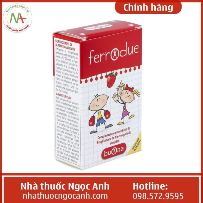 Thuốc sắt nhỏ giọt Ferrodue Bouna 15ml giá bao nhiêu, mua ở đâu