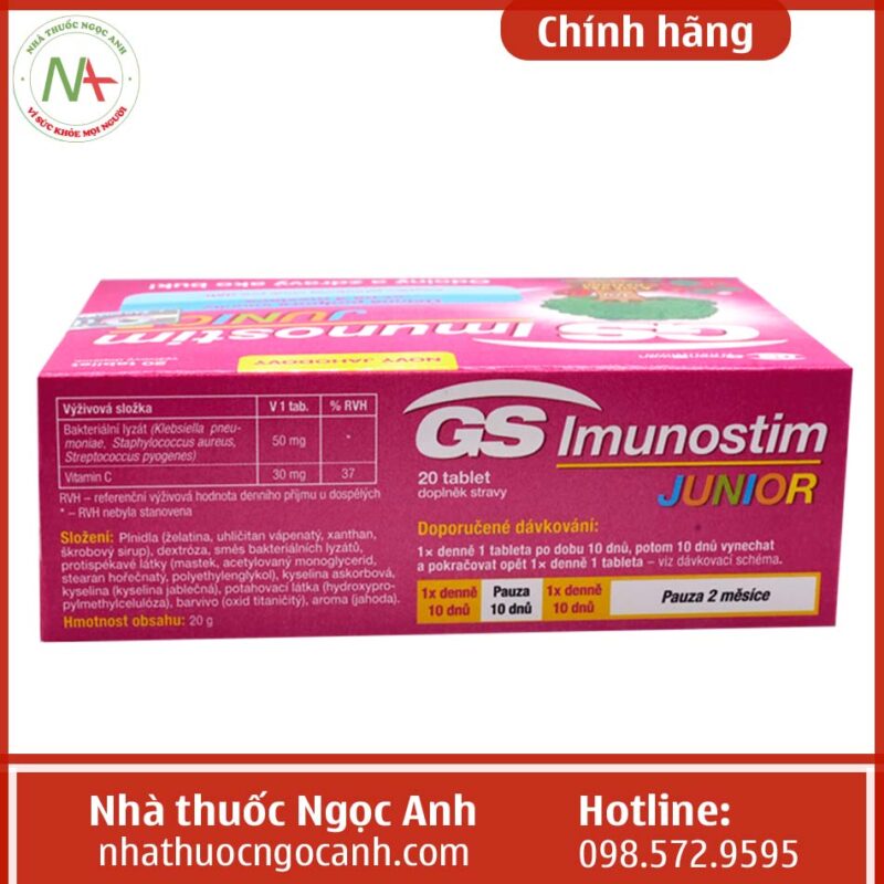 Thuốc GS Imunostim Junior có tốt không, giá bao nhiêu, mua ở đâu?