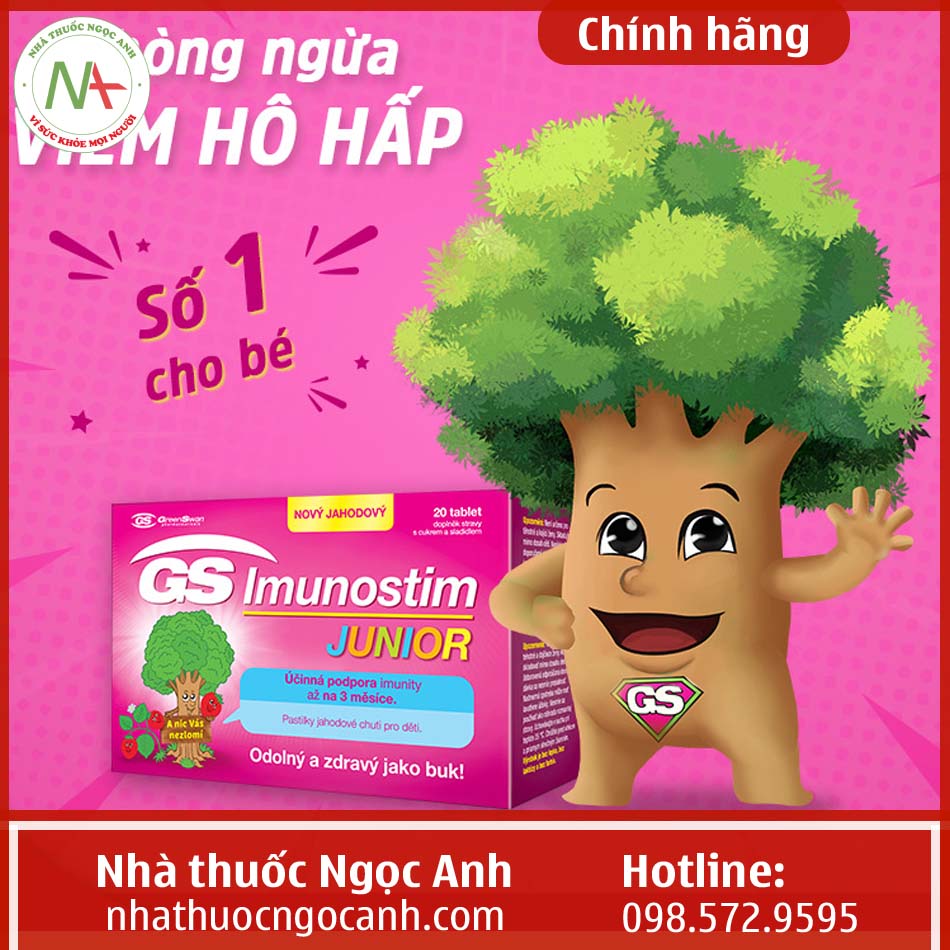 Thuốc GS Imunostim Junior có tốt không, giá bao nhiêu, mua ở đâu?
