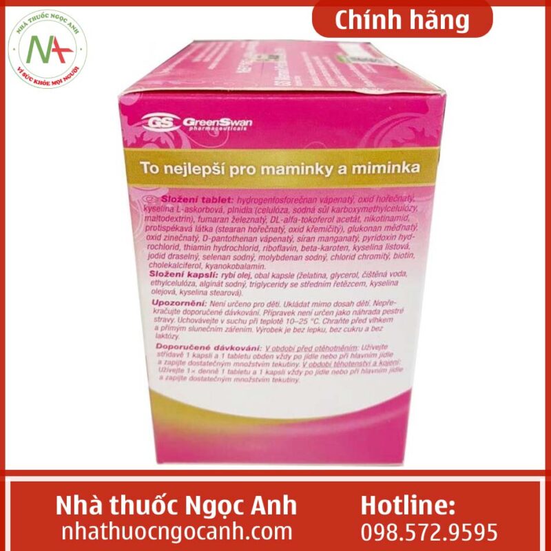 Thuốc GS Mamavit Prefolin+DHA+EPA review, giá bao nhiêu, mua ở đâu