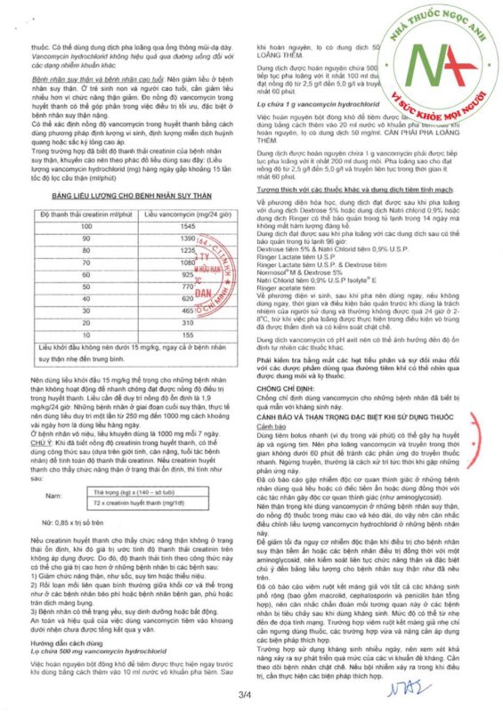 Thuốc Voxin 1g là thuốc gì, có tác dụng gì, giá bao nhiêu, mua ở đâu?