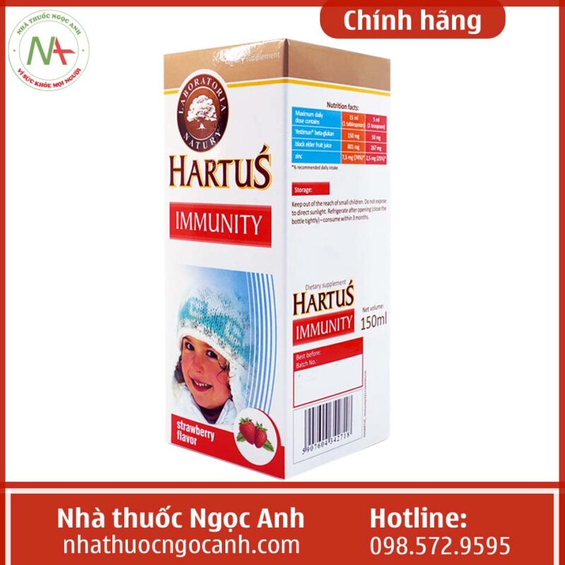 Thuốc Hartus Immunity uống lúc nào, giá bao nhiêu, mua ở đâu?