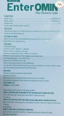 Thuốc Enteromin Plus Biolacto Gold 10ml giá bao nhiêu, mua ở đâu