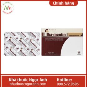 Thuốc Iba-Mentin 1000mg/62,5mg có tác dụng gì, mua ở đâu, giá bao nhiêu?