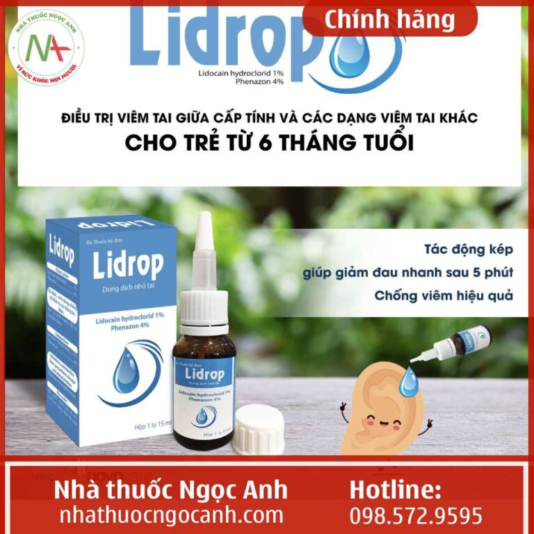 Thuốc Lidrop 15ml là thuốc gì, có tác dụng gì, giá bao nhiêu, mua ở đâu