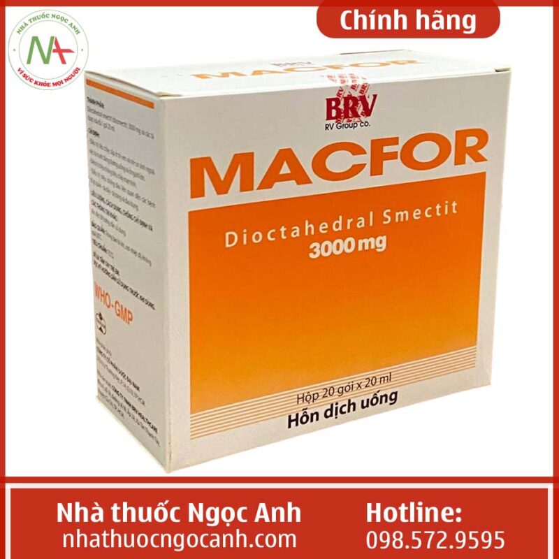 Thuốc Macfor 3000mg là thuốc gì, tác dụng gì, giá bao nhiêu, mua ở đâu?