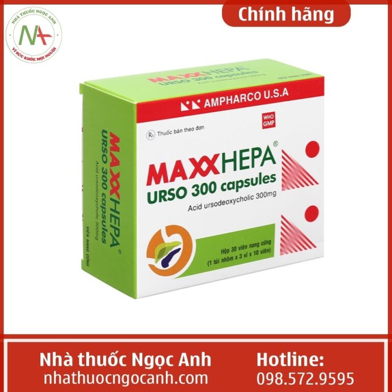 Thuốc Maxxhepa Urso 300 Capsules là thuốc gì, giá bao nhiêu, mua ở đâu?